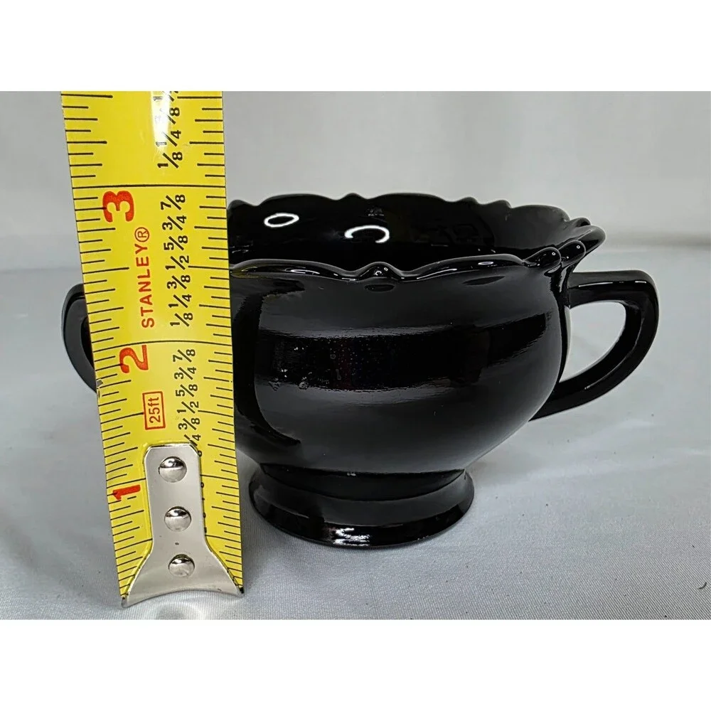 L.E. Smith | Dining | Le Smith Black Amethyst Cream Sugar Set Mt ...